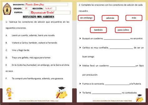 Conectores De AdiciÓn Pdf