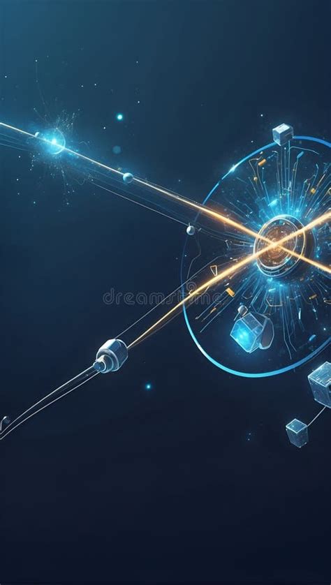 Quantum Essence Ai Crafted Qubit Explorations Ai Generate Stock Illustration Illustration Of
