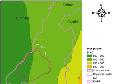 Spatial Distribution Of Annual Precipitation Determined By The Download Scientific Diagram