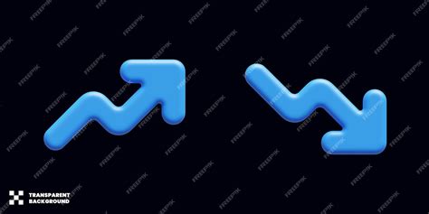 Premium Psd Increase And Decrease Arrow Set In Minimalist 3d Render