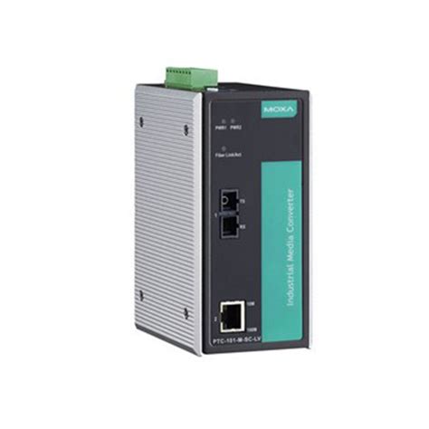 MOXA PTC 101 M SC HV Ethernet To Fiber Converter ManuAuto