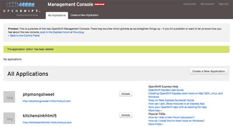 Eric D Schabell Getting Started With The Openshift Express Web Management Console