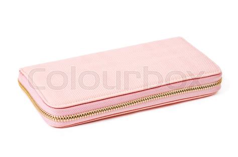 Babe Pink Purse Isolated On White Stock Image Colourbox