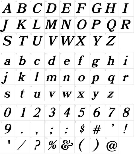 Bookman Bold Italic Swash Font Download