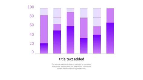 Creating An Eye Catching Bar Chart Design In Purple And White PowerPoint Template Free
