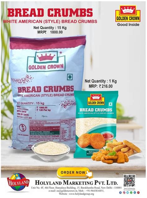 Golden Crown Bread Crumb For Bakery 1 Kg At Rs 216 Pack In Jaipur Id 2854445111230