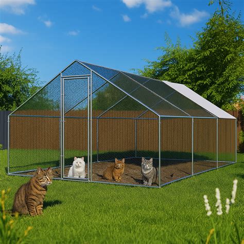 Outdoor Cat Run Enclosure Large 6m Secure Weatherproof And Walk In