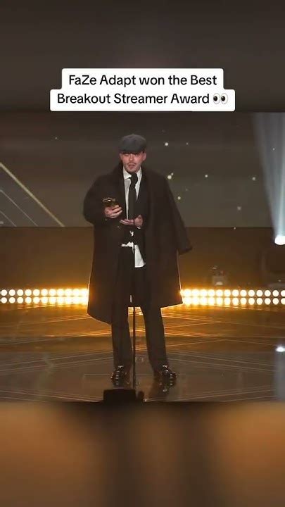 Faze Adapt Won The Best Breakout Streamer Award Streamerawards Youtube