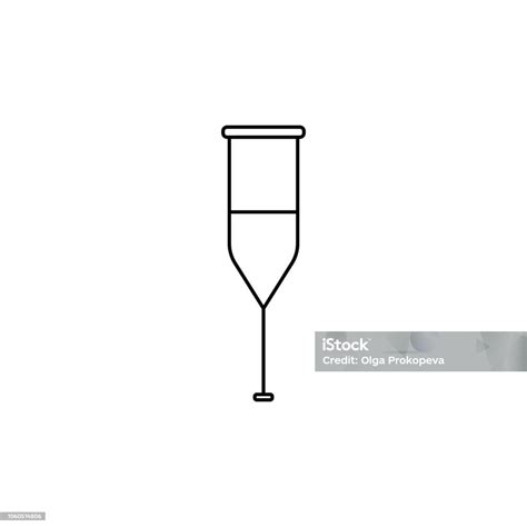 버팀목 선형 아이콘입니다 버팀목 개념 스트로크 기호 디자인입니다 얇은 그래픽 요소 벡터 일러스트 레이 션 흰색 배경 Eps 10 개요 패턴 건강관리와 의술에 대한 스톡 벡터