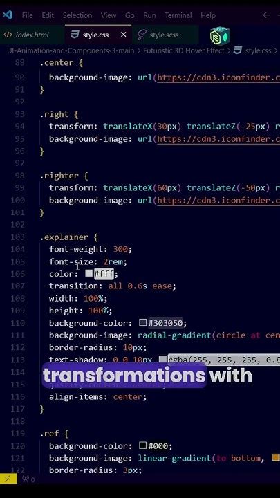 Futuristic 💀💻 Hover 🥶👩‍💻 Effect In Html And Css Free Build Shorts