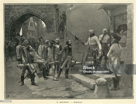 Showing The Death Of Jean Victor Marie Moreau At The Battle Of Dresden