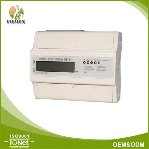 Din Rail Type Three Phase Digital Energy Meter Buy 3 Phase Meter Base Electrical Electric