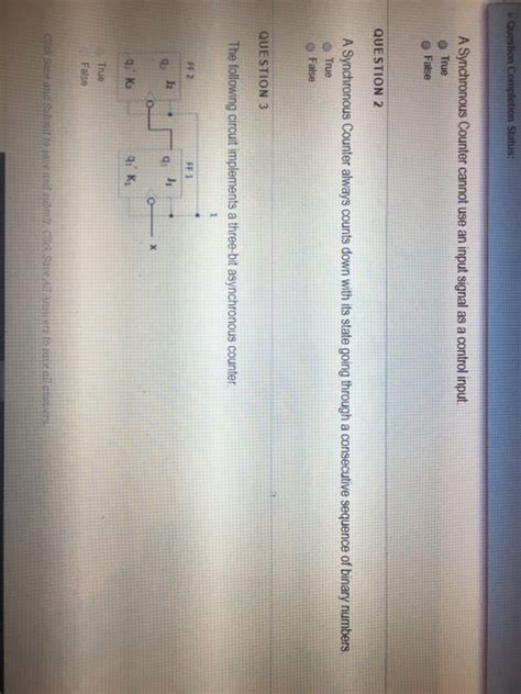 Solved 1 A Synchronus Counter Cannot Use An Input Signal As