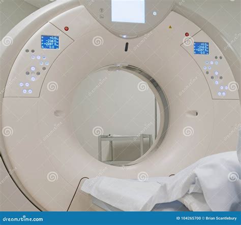 Circular Scanning System On The Rotating Platform Royalty Free Stock