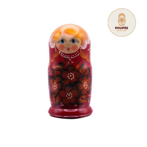 Matriochka Russe En Bois 5 Pièces 012