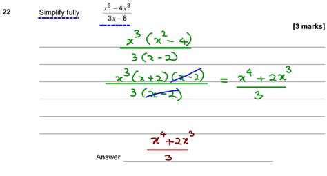 GCSE Simplifying Expressions Questions And Answers