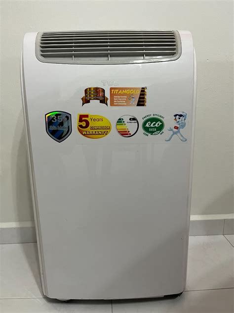 TCL Portable Air Conditioner TAC CPA HNG TV Home Appliances Air Conditioners Heating On