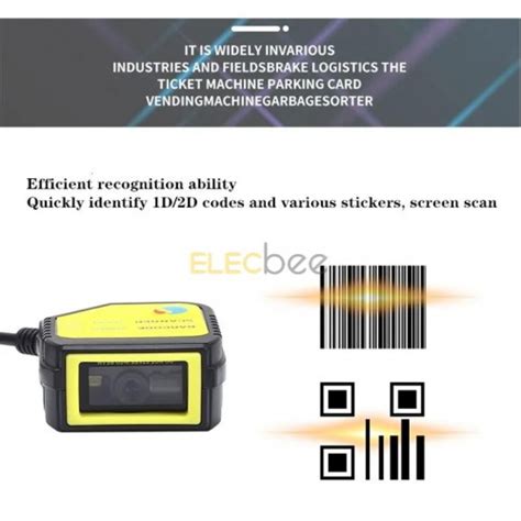 Elecbee QR Scan Head Module Fixed Scan Engine USB Serial TTLsupport Scanning Screen1D 2D Code