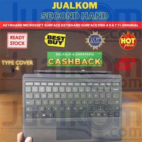 Jual Keyboard Microsoft Surface Keyboard Surface Pro 4 5 6 7 7 Original Type Cover 3