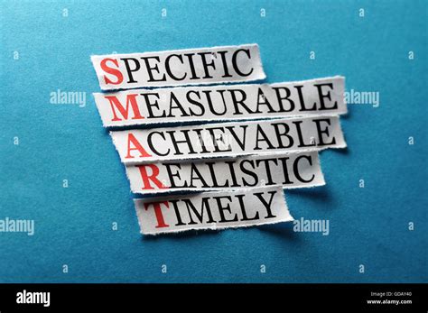 Smart Acronym In Business Concept Words On Cut Paper Hard Light Stock