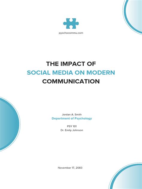 Front Page Assignment Template Pdf