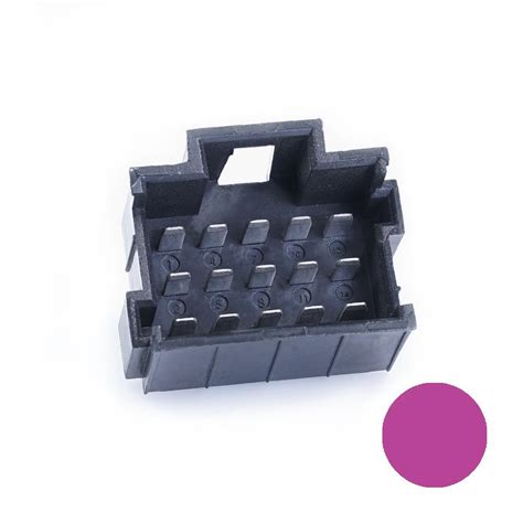 JPT Male Connector 15 Pole 3x5 PFT Coding A Violet