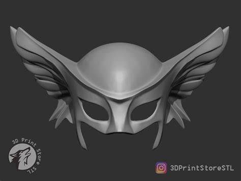 3d File Hawkgirl Helmet From Dc Comics Fan Art 3d Print Model 🪖・3d