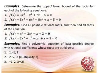 8 Polynomial Functions PPT