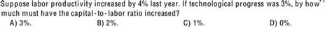 solved suppose labor productivity increased by 4 last year