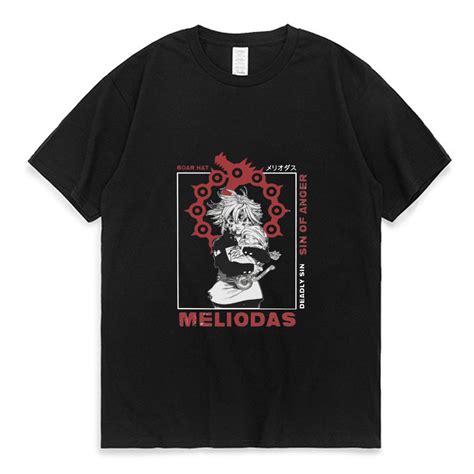 Hot Anime Seven Deadly Sins T Shirt Cotton Fashion T Shirt The