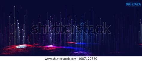 Vector Abstract 3d Big Data Visualization Stock Vector Royalty Free 1007122360 Shutterstock