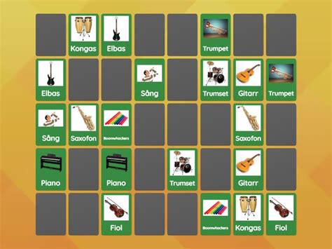 Instrument Memory Matching Pairs