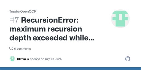 recursionerror maximum recursion depth exceeded while calling a python