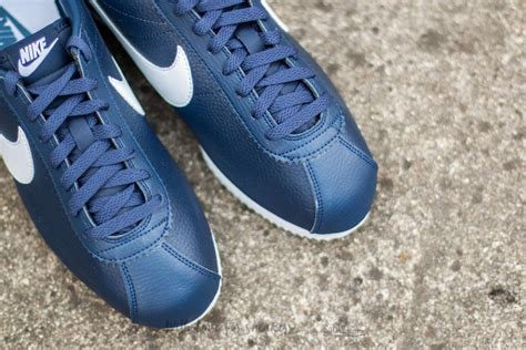 Nike Classic Cortez Leather Midnight Navy White In Blue For Men Lyst