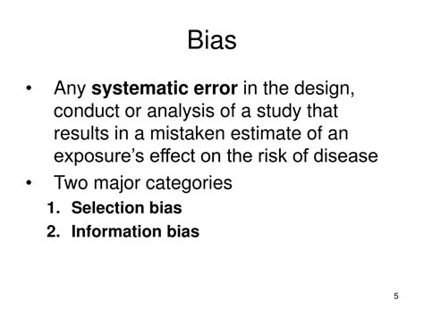 Ppt Epidemiology And Applied Statistics Review Module 4 Causation Bias And Confounding