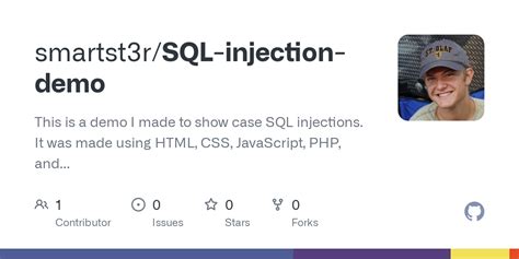 Github Smartst3rsql Injection Demo This Is A Demo I Made To Show