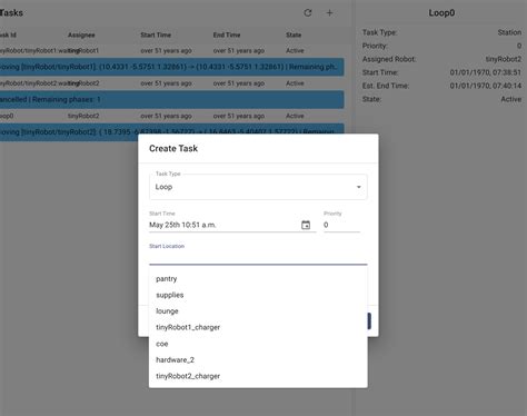 Throwaway Demo Modifications To Tasks Tab Issue 352 Open Rmf Rmf Web GitHub