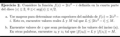 solved consider the function f z 2iz 2 − i defined in