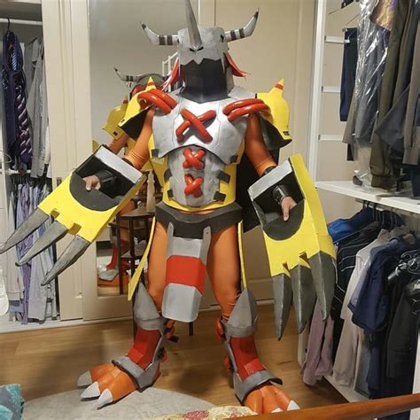 Self My First Fitting Of My Entire Wargreymon Cosplay Made From Eva