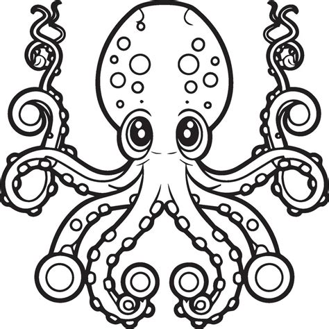Octopus Coloring Pages Octopus Outline For Coloring Book 41269060