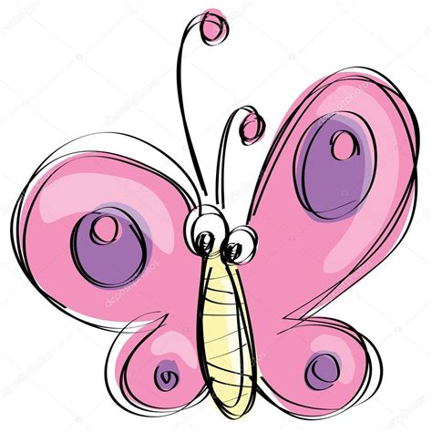 Butterfly Cartoon Drawing