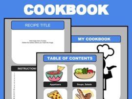 Cookbook Template Editable In Google Slides Teaching Resources