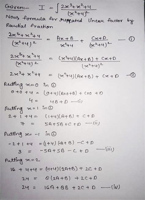 Solved Use This Formula Repeated Linear Factors Course Hero