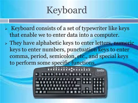 Input Devices PPTX Computer Peripherals Computing