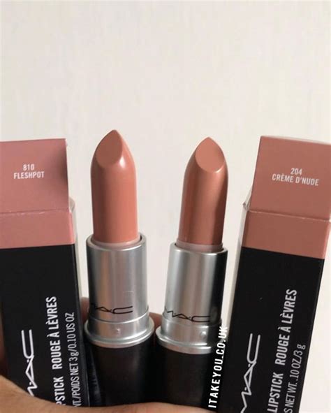 45 Mac Lipstick Shades You Should Own Mac Fleshpot Vs Creme Dnude I