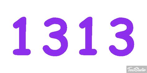 1313 Number Animated  Logo Designs