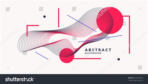 Abstract Background Dynamic Linear Waves Vector Stock Vector Royalty Free 743992042 Shutterstock