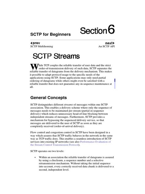 06 Sctp For Beginners Sctp Streams Pdf Transmission Control Protocol