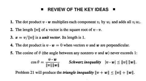 Linear Algebra Flashcards Quizlet