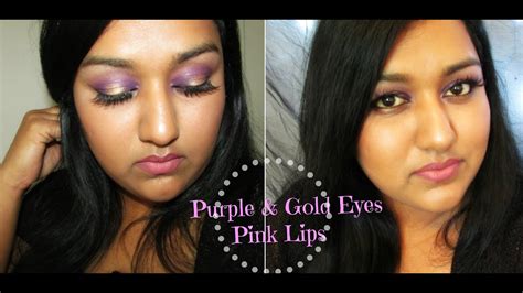 Purple And Gold Eyes Holiday Look 2015 Youtube